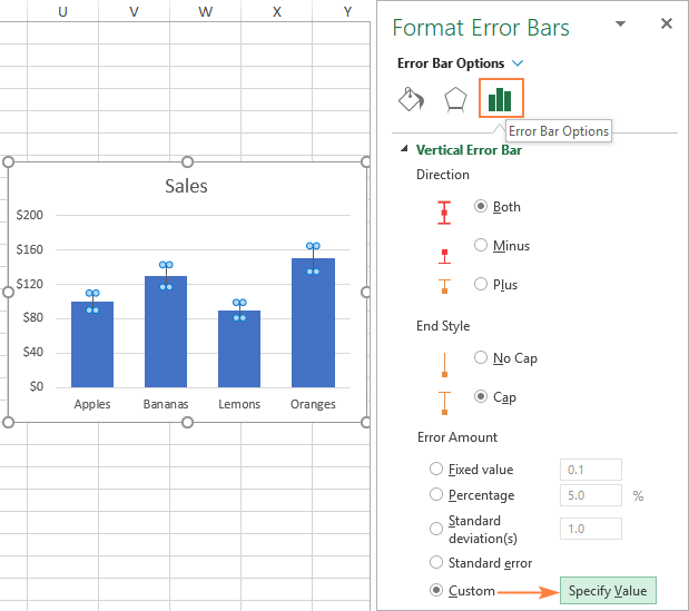 How To Do Error Bars In Excel How To Do Error Bars In Excel