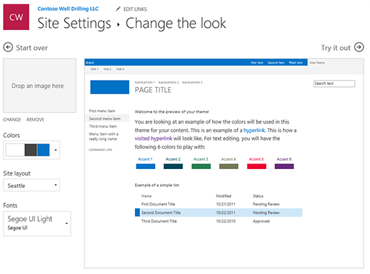 How To Change Sharepoint Theme?