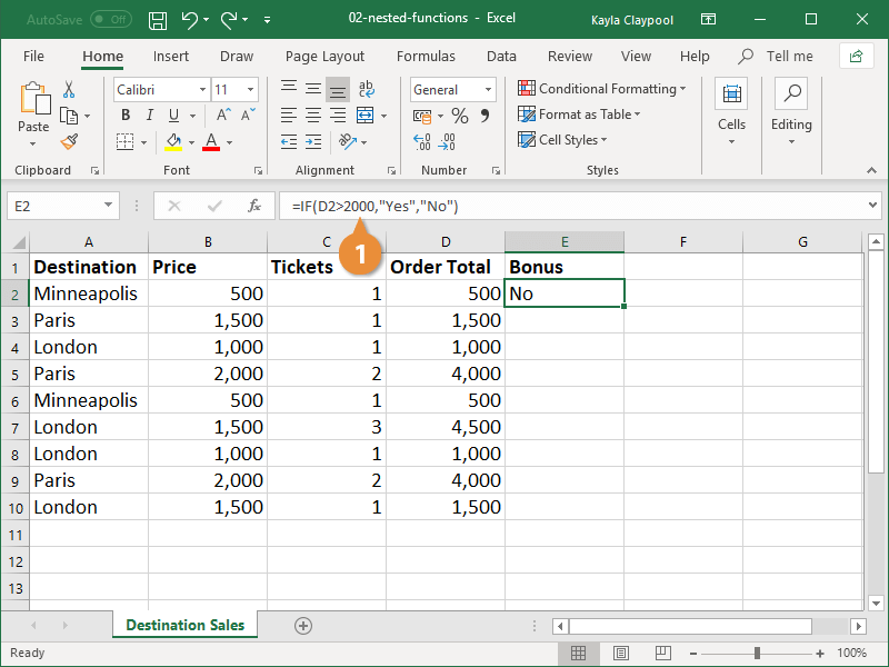 What Is A Nested Function In Excel 2176