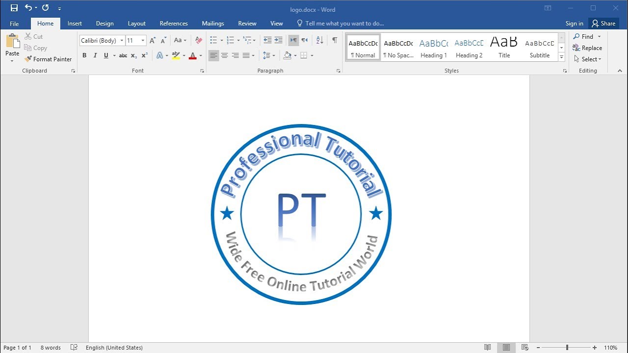How to Create a Logo Using Microsoft Word?